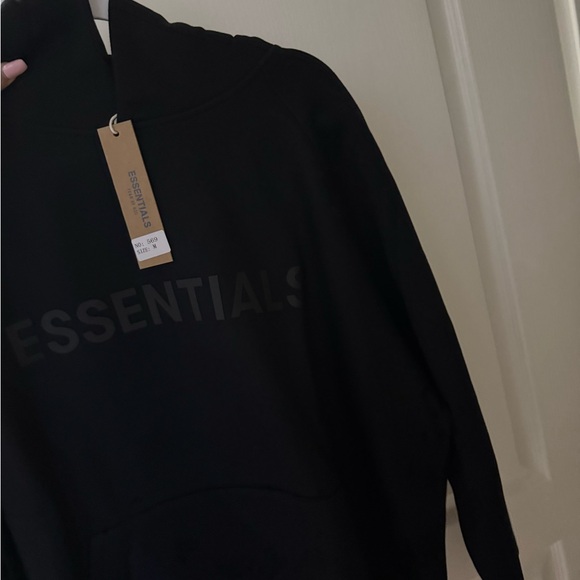 Essentials | Tops | Essentials Black Hoodie | Poshmark